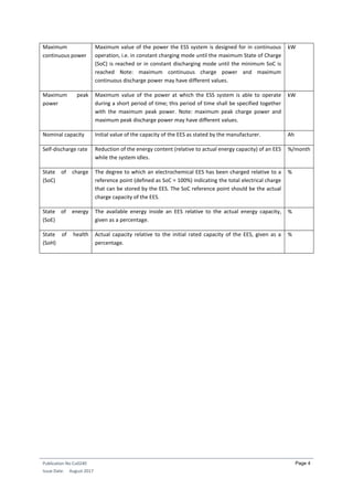 Electrical storage systems: efficiency and lifetime | PDF