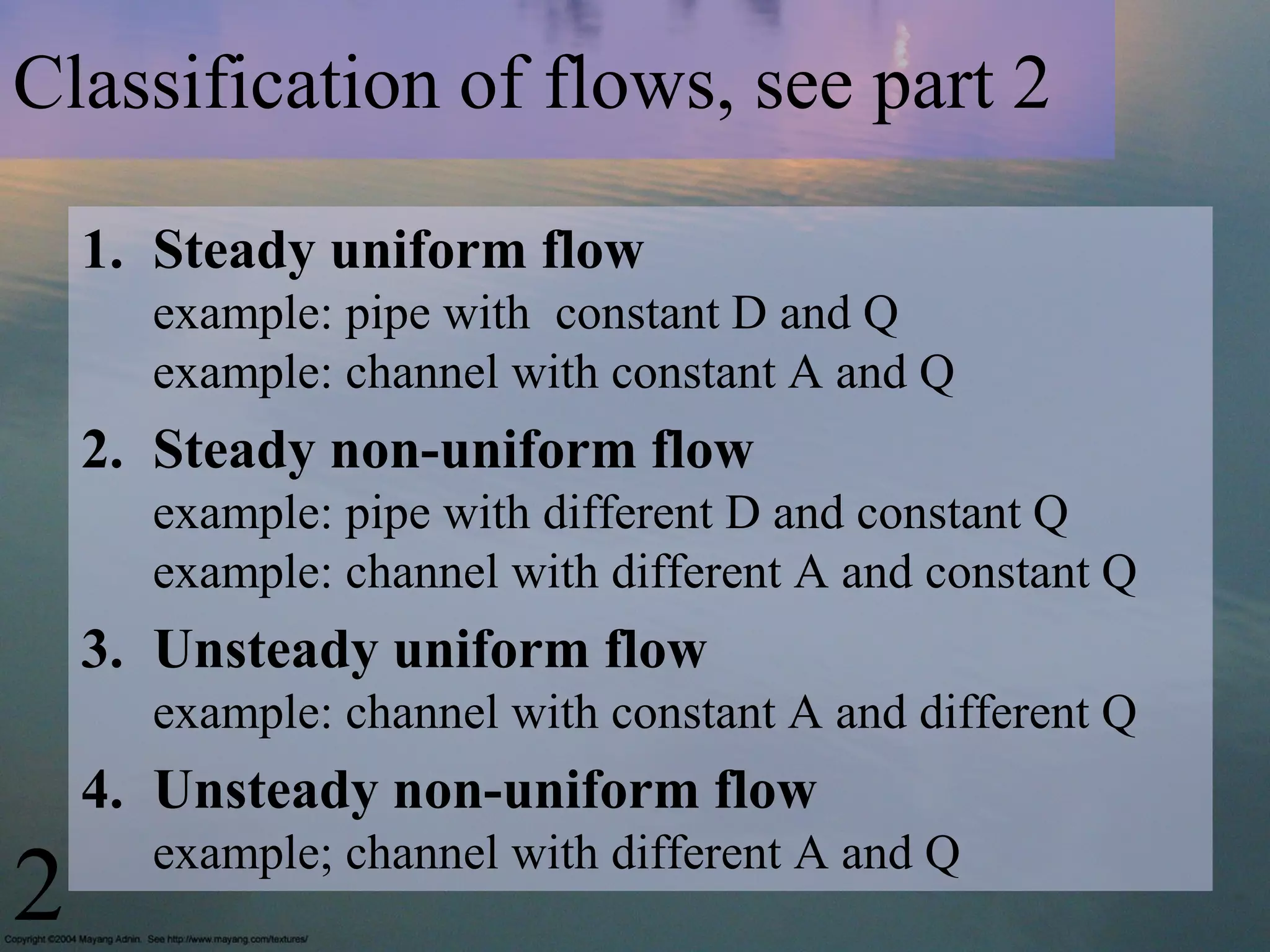 Cu06997 lecture 9_open channel | PDF