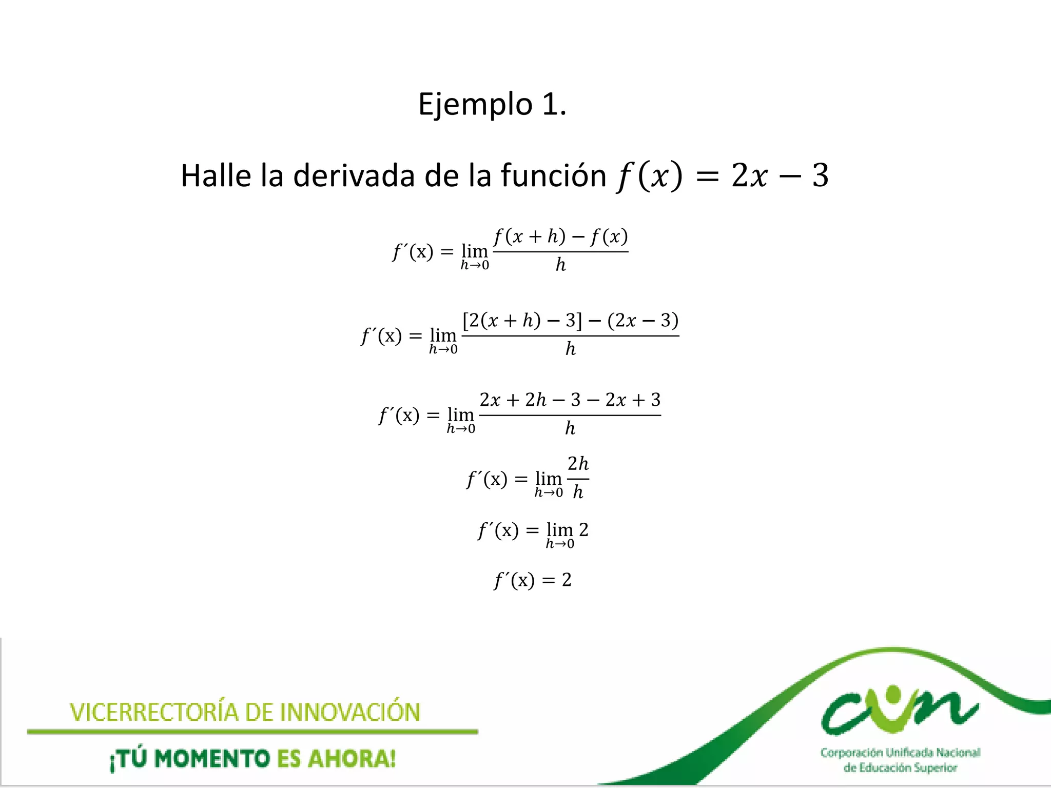DEFINICIÓN Y PROPIEDADES DE LA DERIVADA | PPT