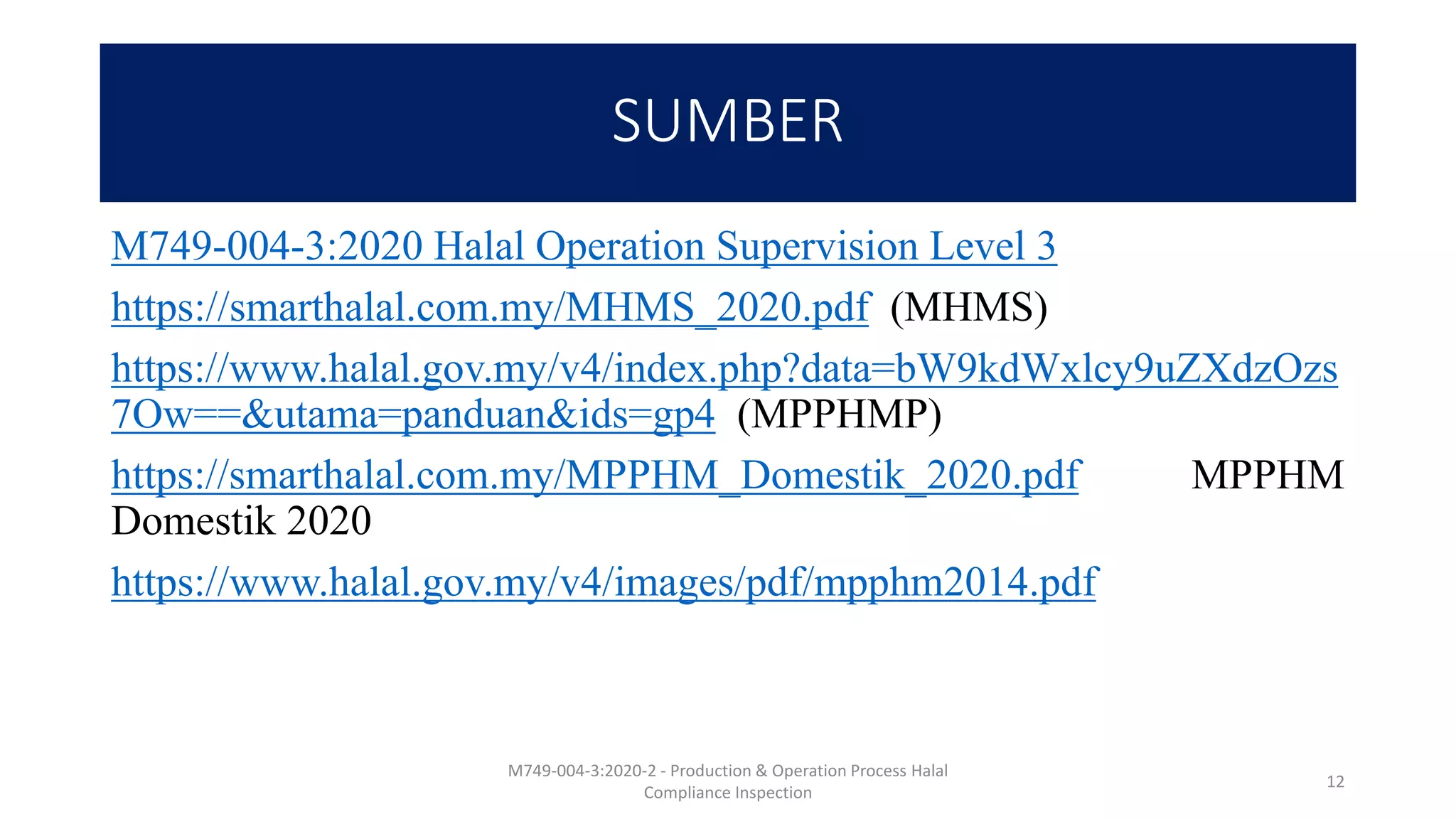 CU2 WA2 - Carry out Halal Compliance machine and equipment inspection.pptx