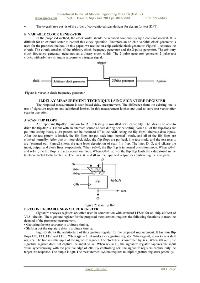 Scan-Based Delay Measurement Technique Using Signature Registers | PDF