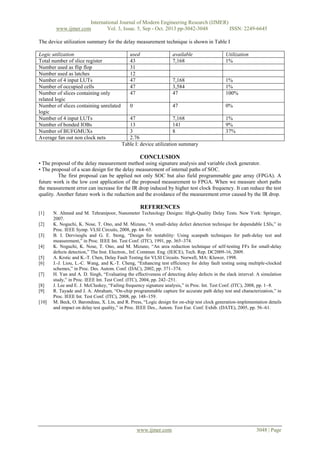 Scan-Based Delay Measurement Technique Using Signature Registers | PDF | Computing | Technology ...