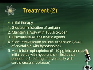 Anaphylactic Shock in General Anesthesia | PPT