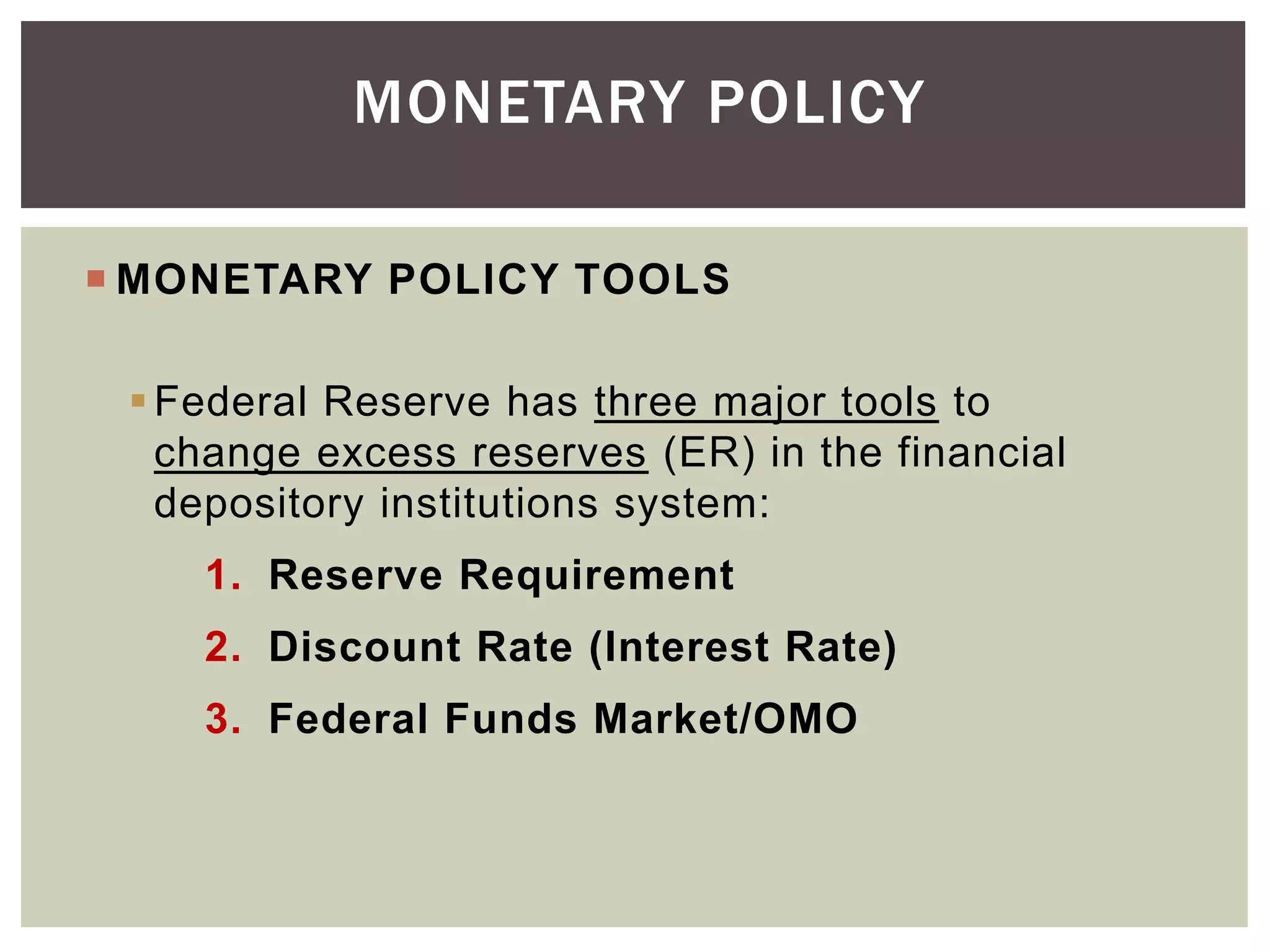 Topic 12 - Monetary Policy | PPTX