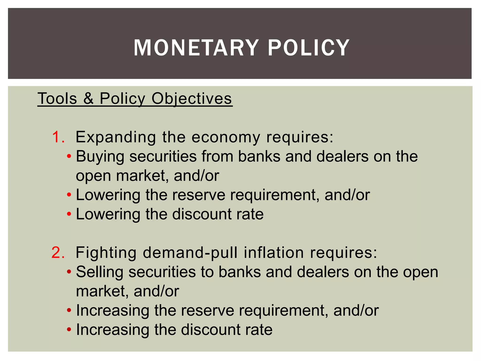 Topic 12 - Monetary Policy | PPTX