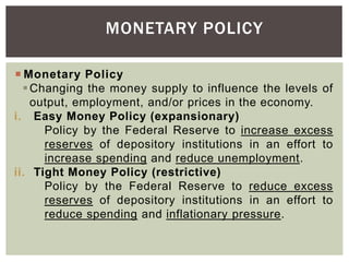Topic 12 - Monetary Policy | PPTX