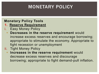 Topic 12 - Monetary Policy | PPTX