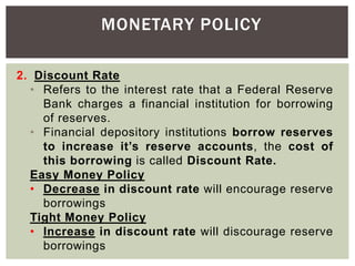 Topic 12 - Monetary Policy | PPT