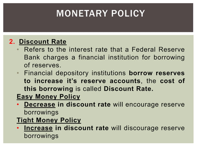 Topic 12 - Monetary Policy | PPT