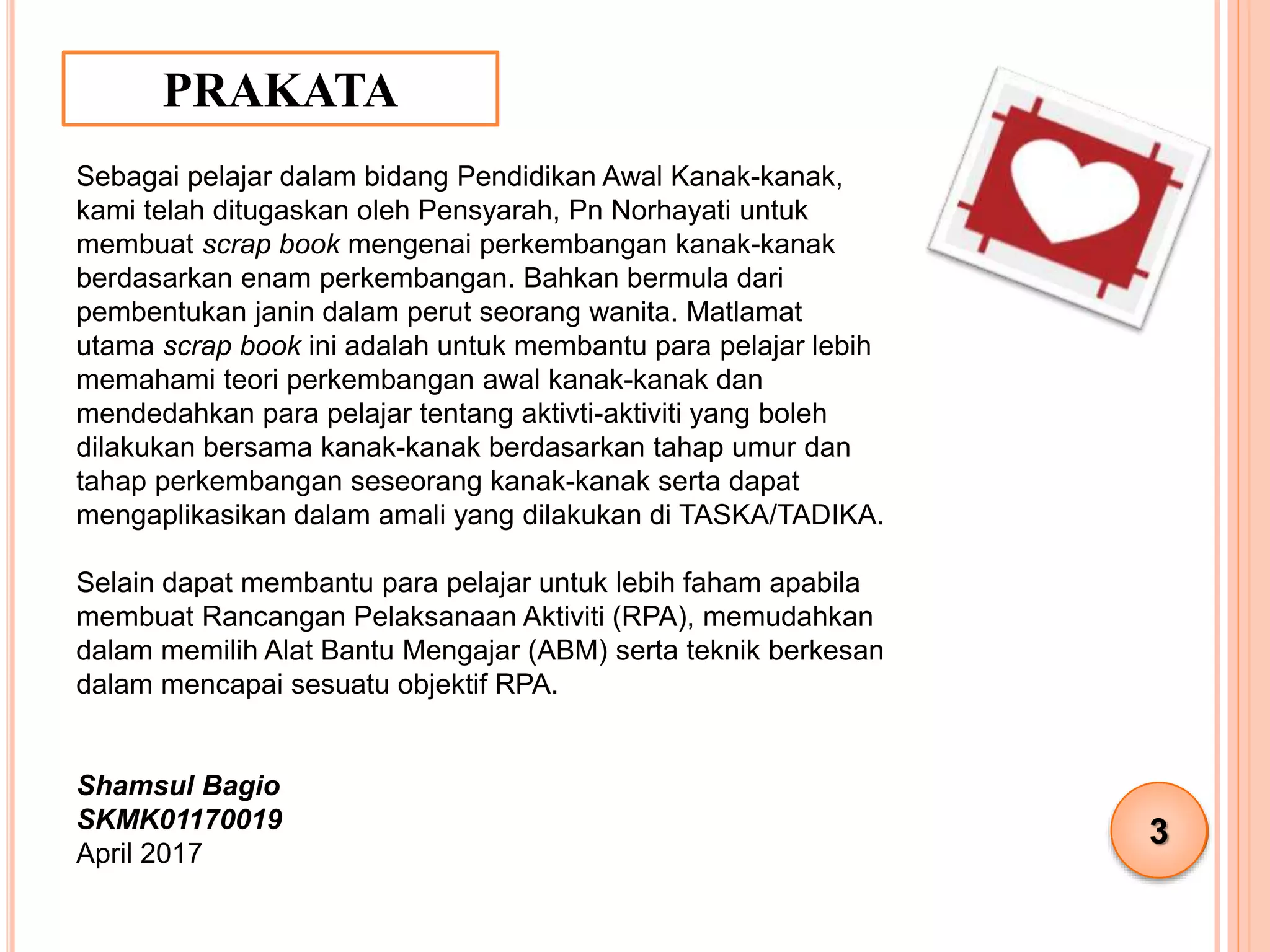 Proses Kehamilan & Perkembangan Janin, Bayi dan Kanak-kanak | PPTX
