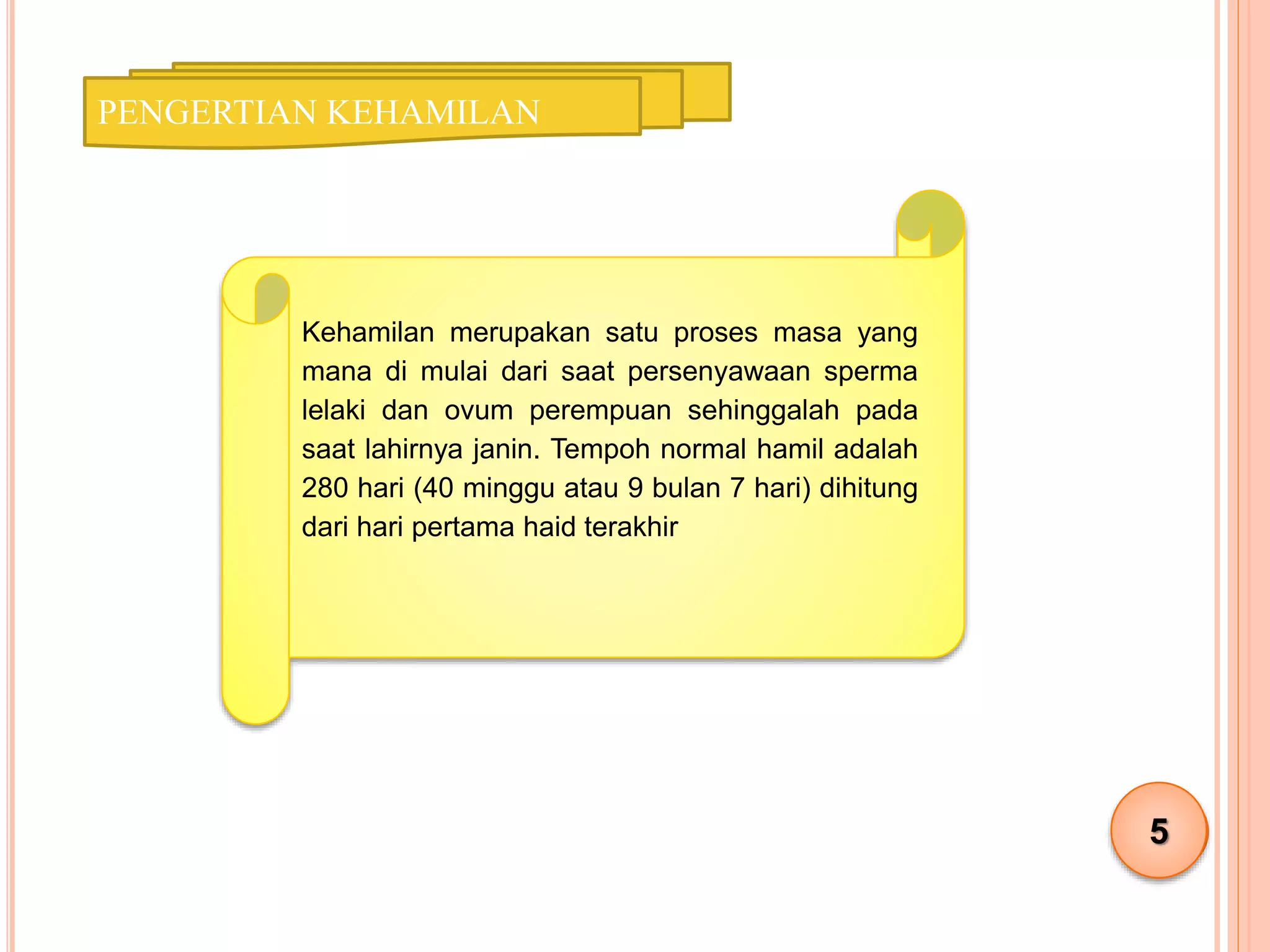 Proses Kehamilan & Perkembangan Janin, Bayi dan Kanak-kanak | PPTX