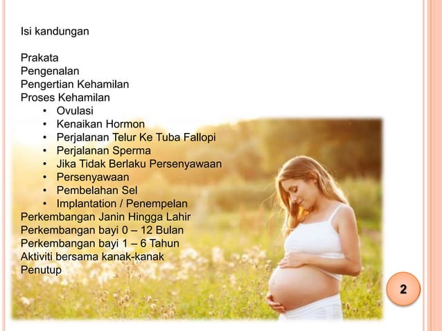 Proses Kehamilan & Perkembangan Janin, Bayi dan Kanak-kanak | PPTX