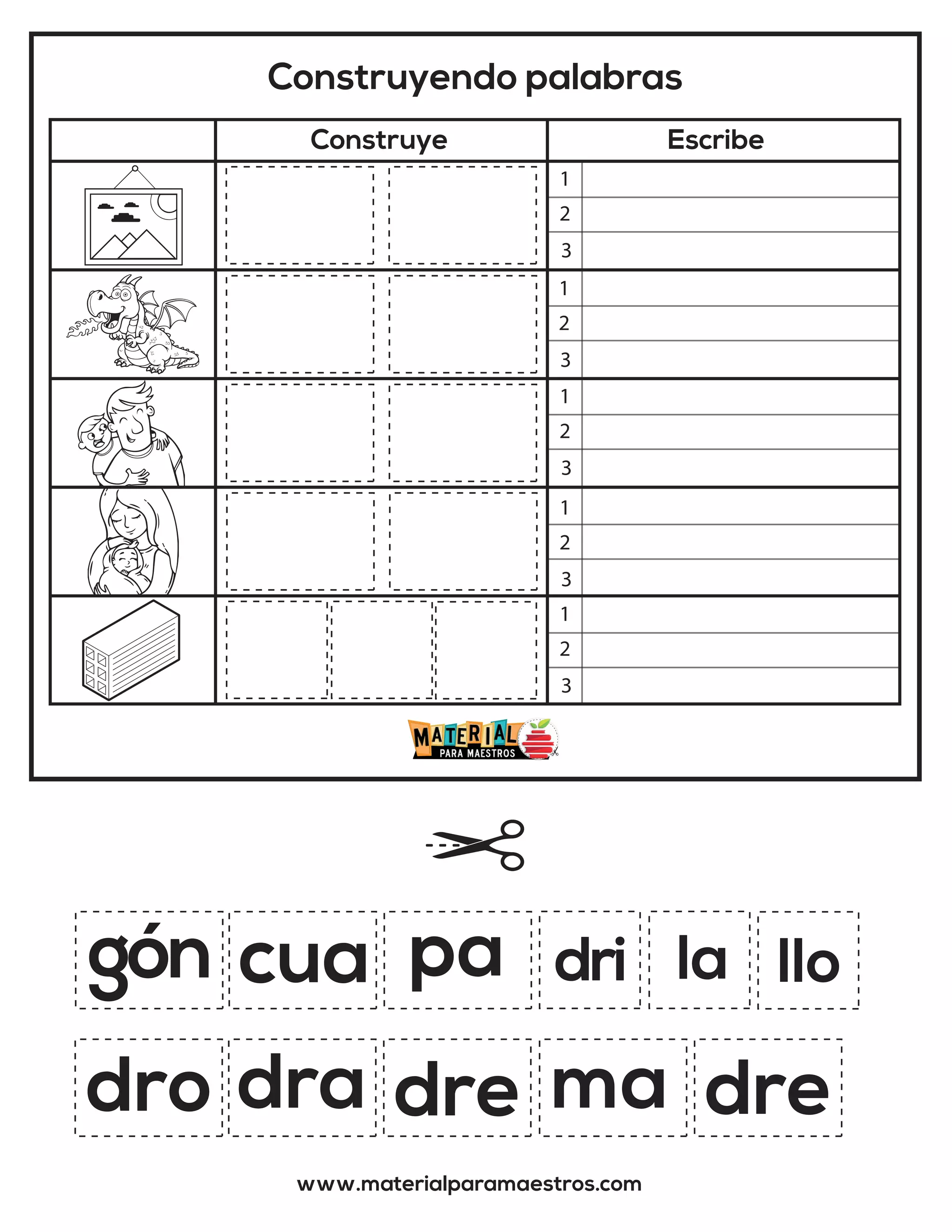 Cuadernillo De Las Sílabas Trabadas Pdf
