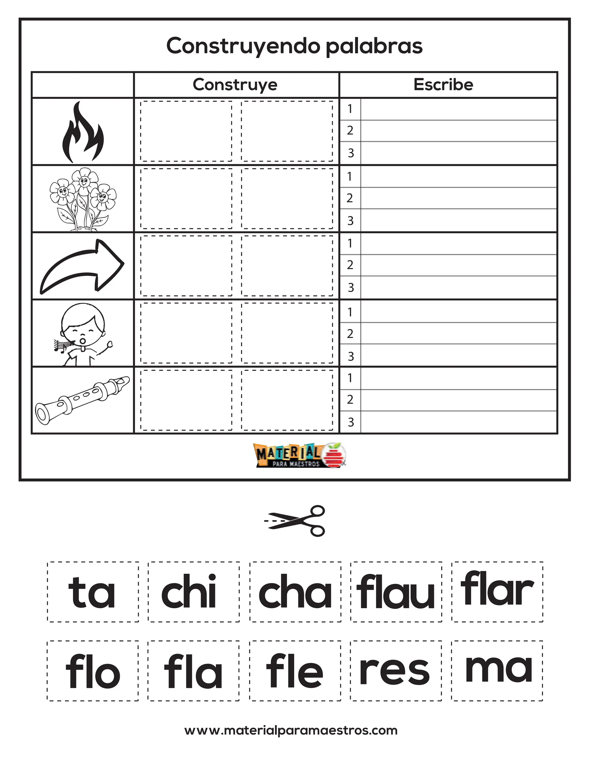Cuadernillo De Las Sílabas Trabadas Pdf