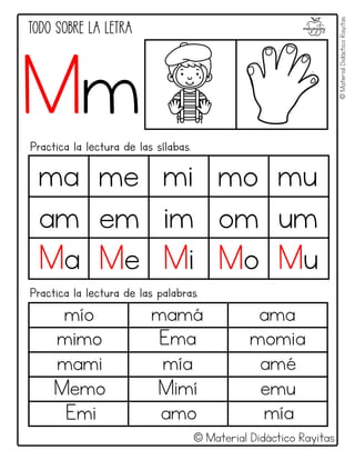 Cuadernillo de Lectoescritura TOMO 1 MSTLR | PDF