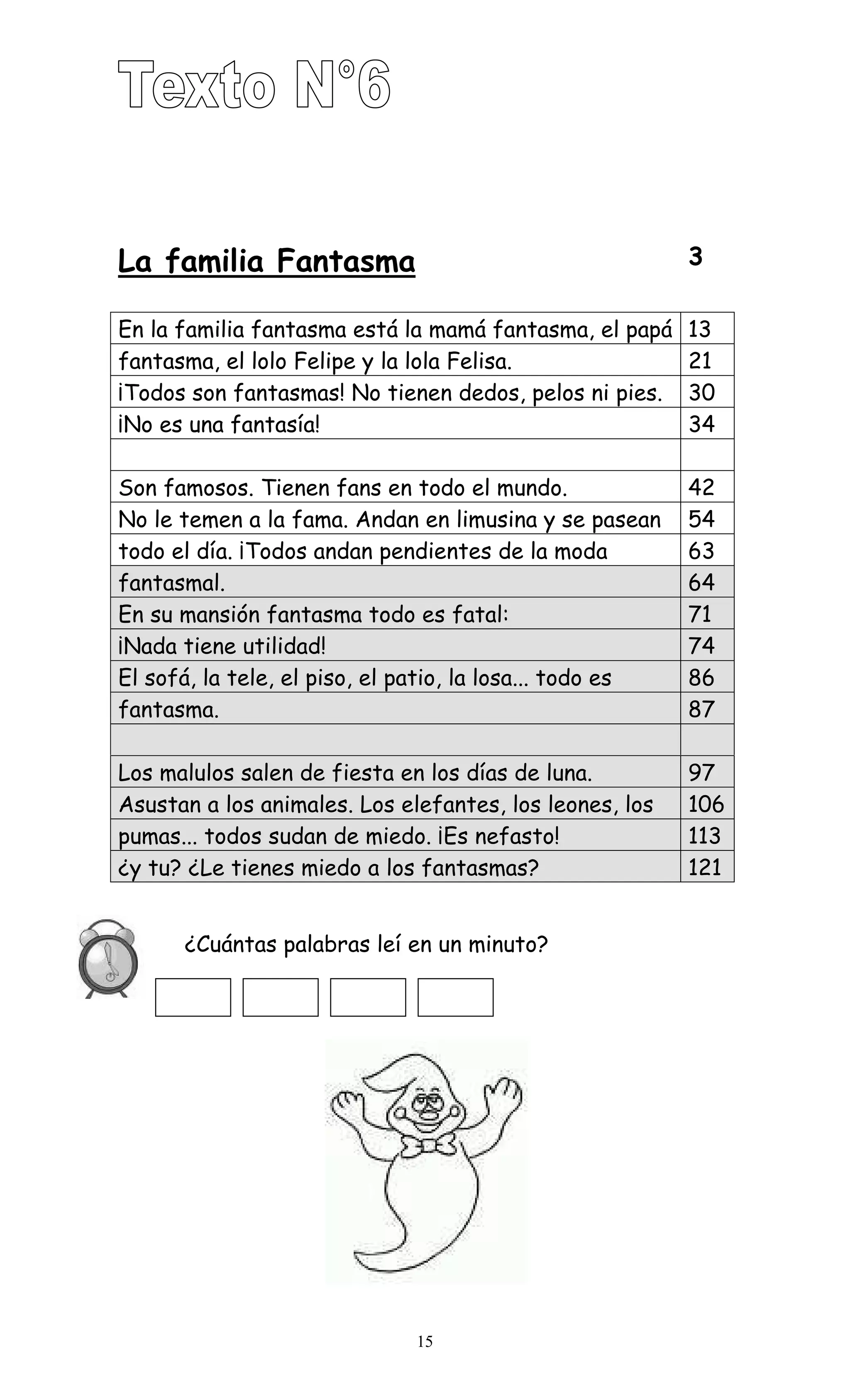 Cuadernillo de lectura rutina | PDF