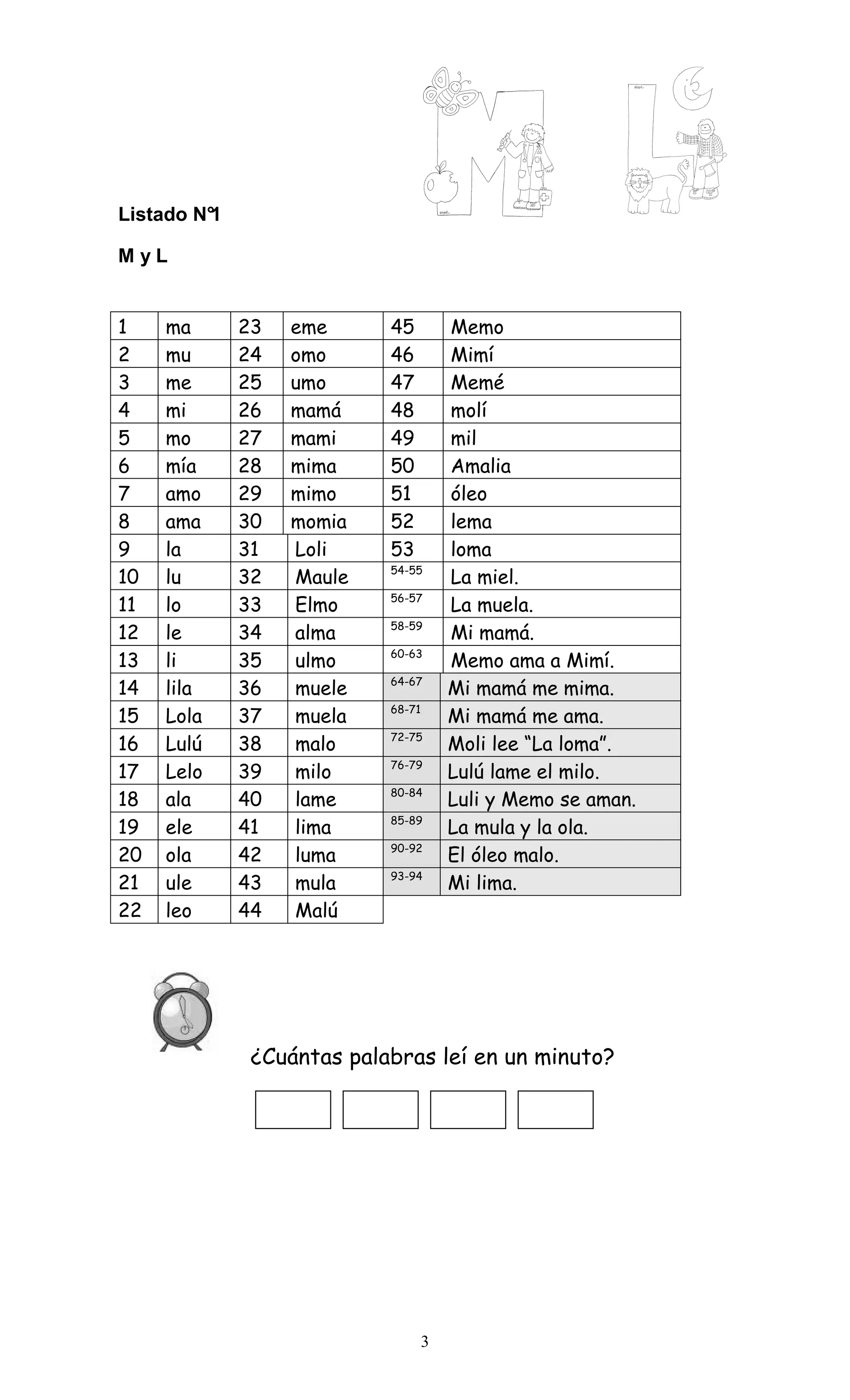 Cuadernillo de lectura rutina | PDF