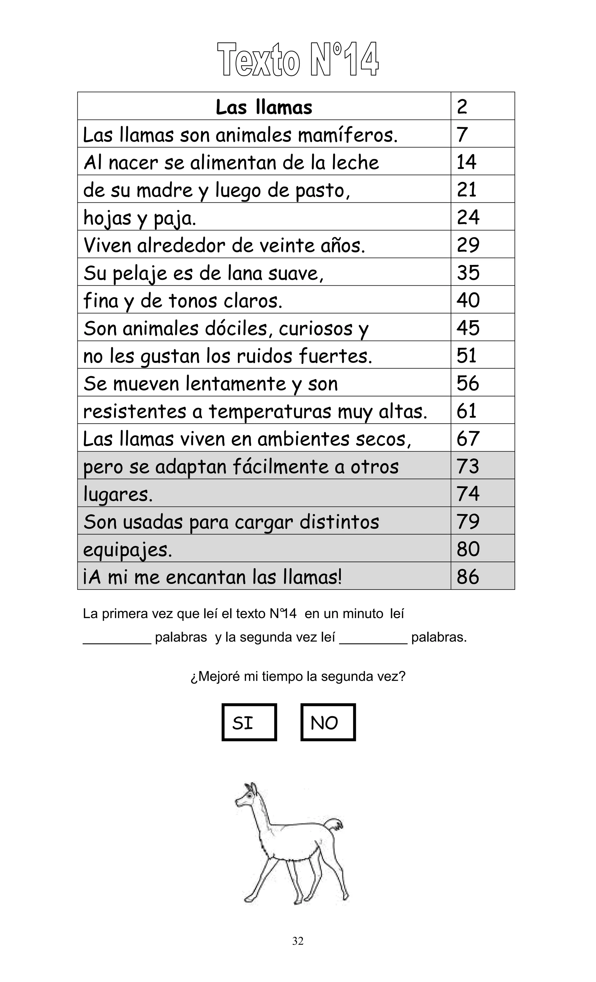 Cuadernillo de lectura rutina | PDF