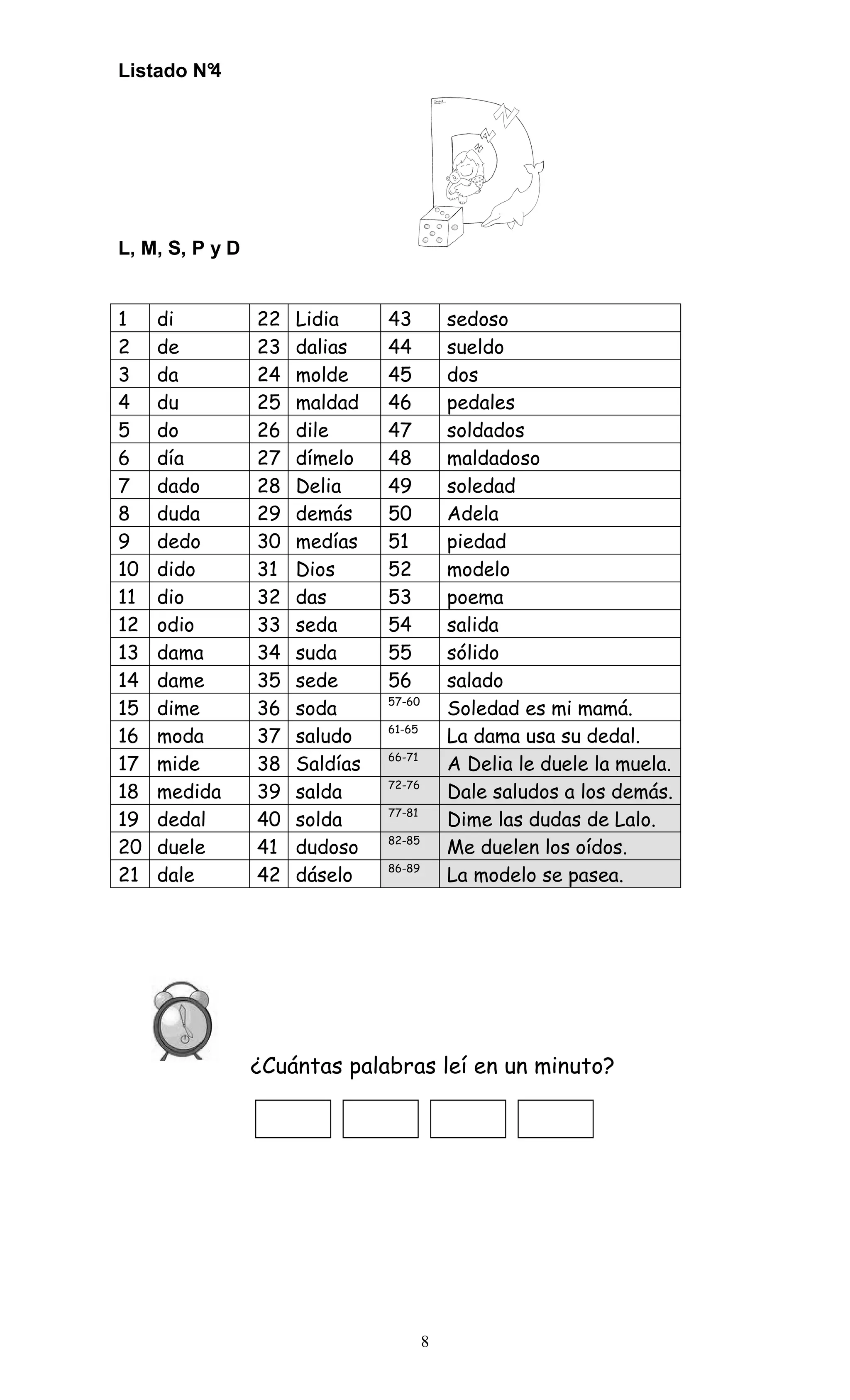 Cuadernillo de lectura rutina | PDF