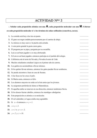 Cuadernillo de logica | PDF