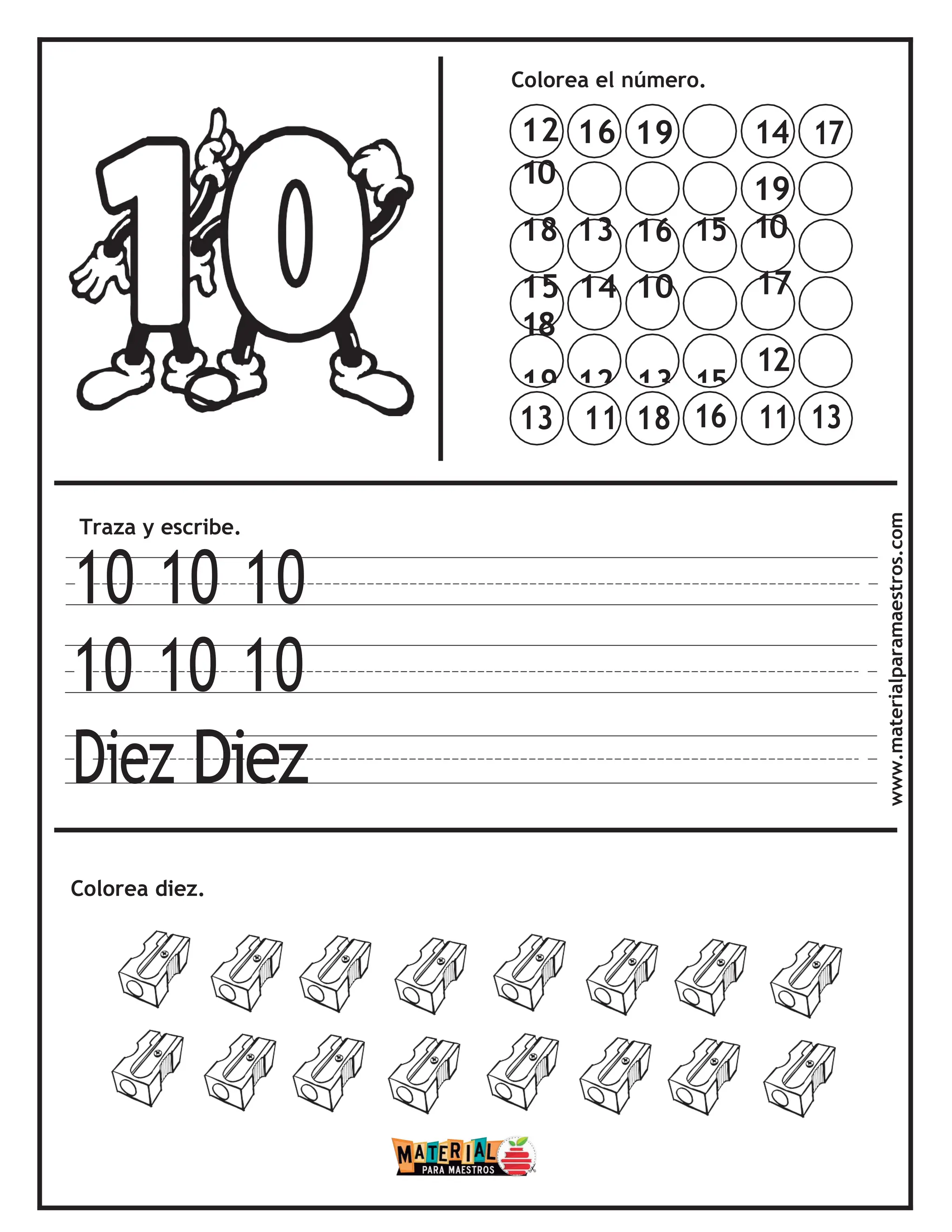 Cuadernillo de los numeros.para preescolar | DOCX