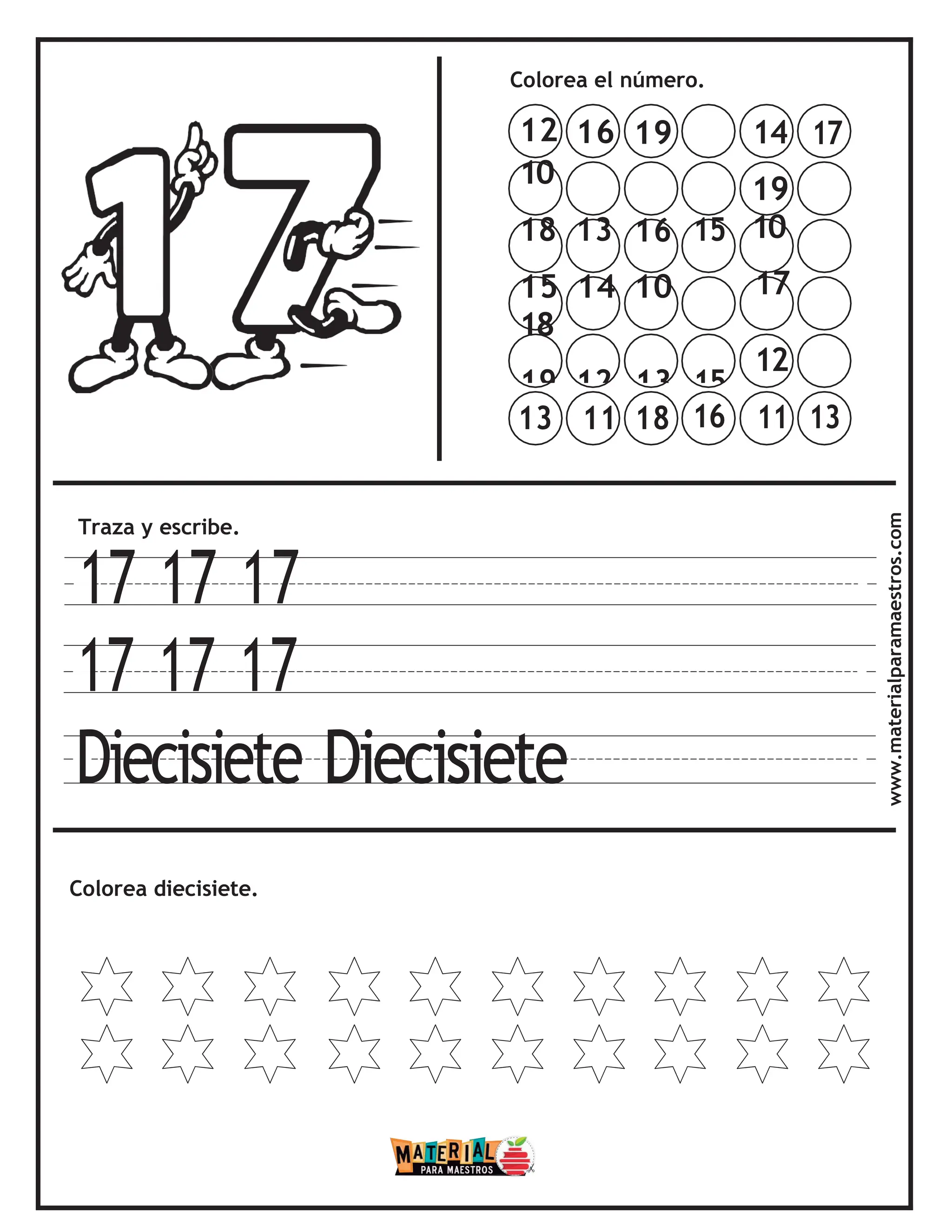 Cuadernillo de los numeros.para preescolar | DOCX