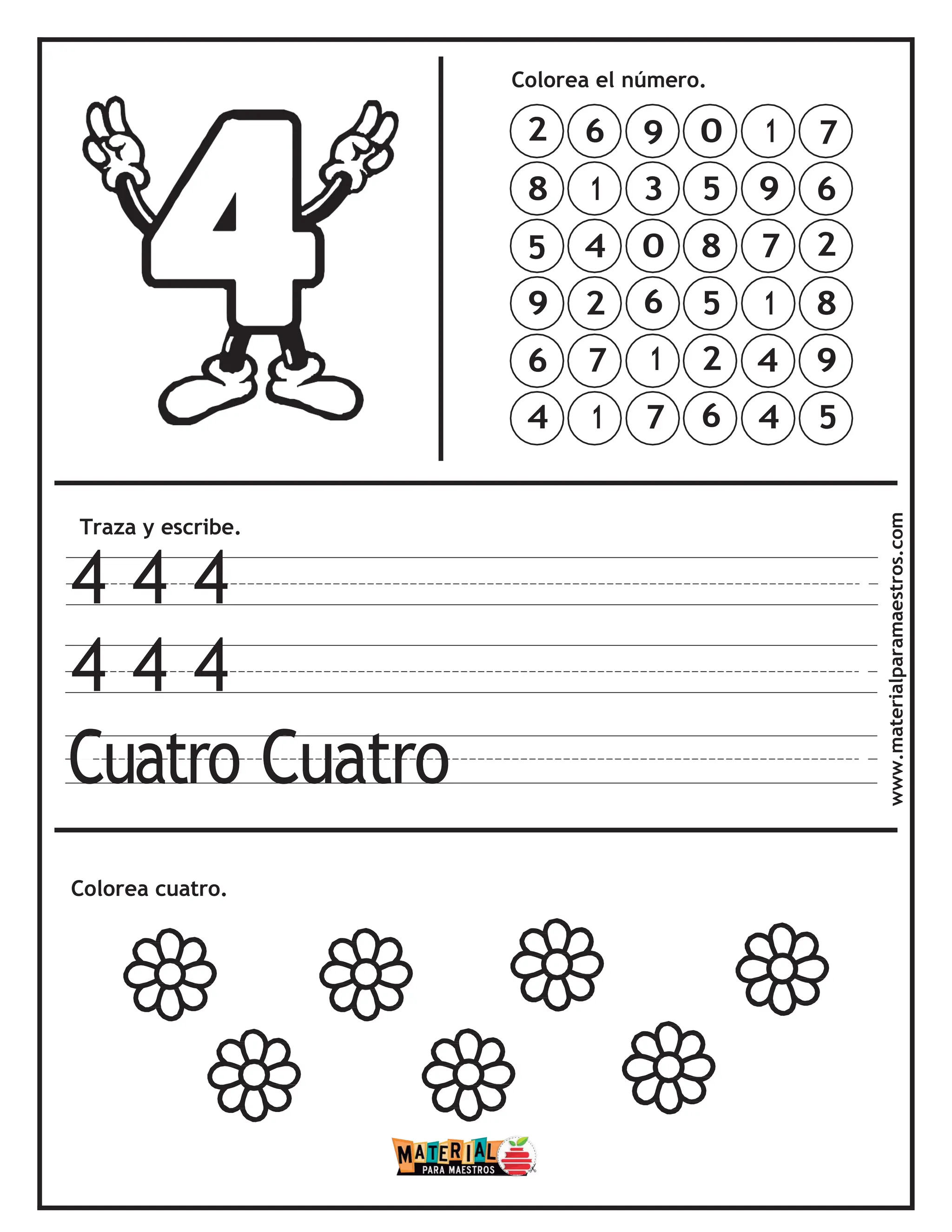 Cuadernillo de los numeros.para preescolar | DOCX