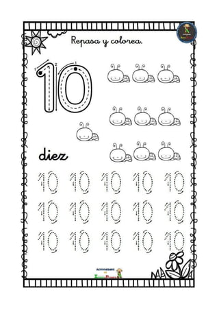 cuadernillo de numeros DEL 1 AL 20 preescolar | PDF