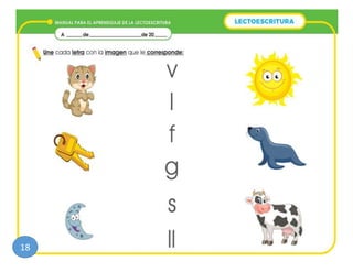 Mis primeras letras - Cuadernillo lectoescritura | PDF