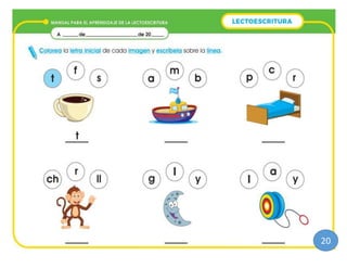 Mis primeras letras - Cuadernillo lectoescritura | PDF