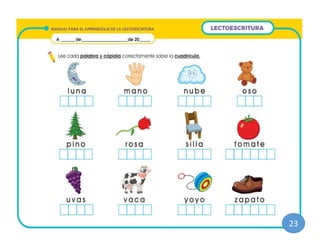 Mis primeras letras - Cuadernillo lectoescritura | PDF