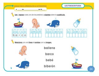 Mis primeras letras - Cuadernillo lectoescritura | PDF