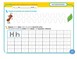 Mis primeras letras - Cuadernillo lectoescritura | PDF