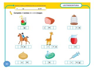 Mis primeras letras - Cuadernillo lectoescritura | PDF