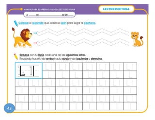 Mis primeras letras - Cuadernillo lectoescritura | PDF