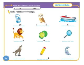 Mis primeras letras - Cuadernillo lectoescritura | PDF