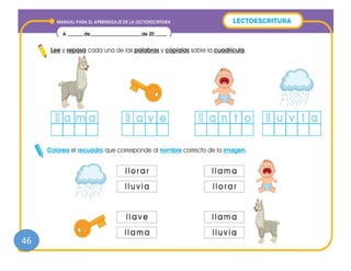 Mis primeras letras - Cuadernillo lectoescritura | PDF