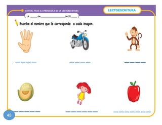 Mis primeras letras - Cuadernillo lectoescritura | PDF