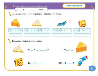 Mis primeras letras - Cuadernillo lectoescritura | PDF