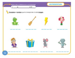 Mis primeras letras - Cuadernillo lectoescritura | PDF