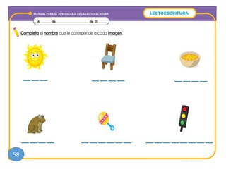 Mis primeras letras - Cuadernillo lectoescritura | PDF
