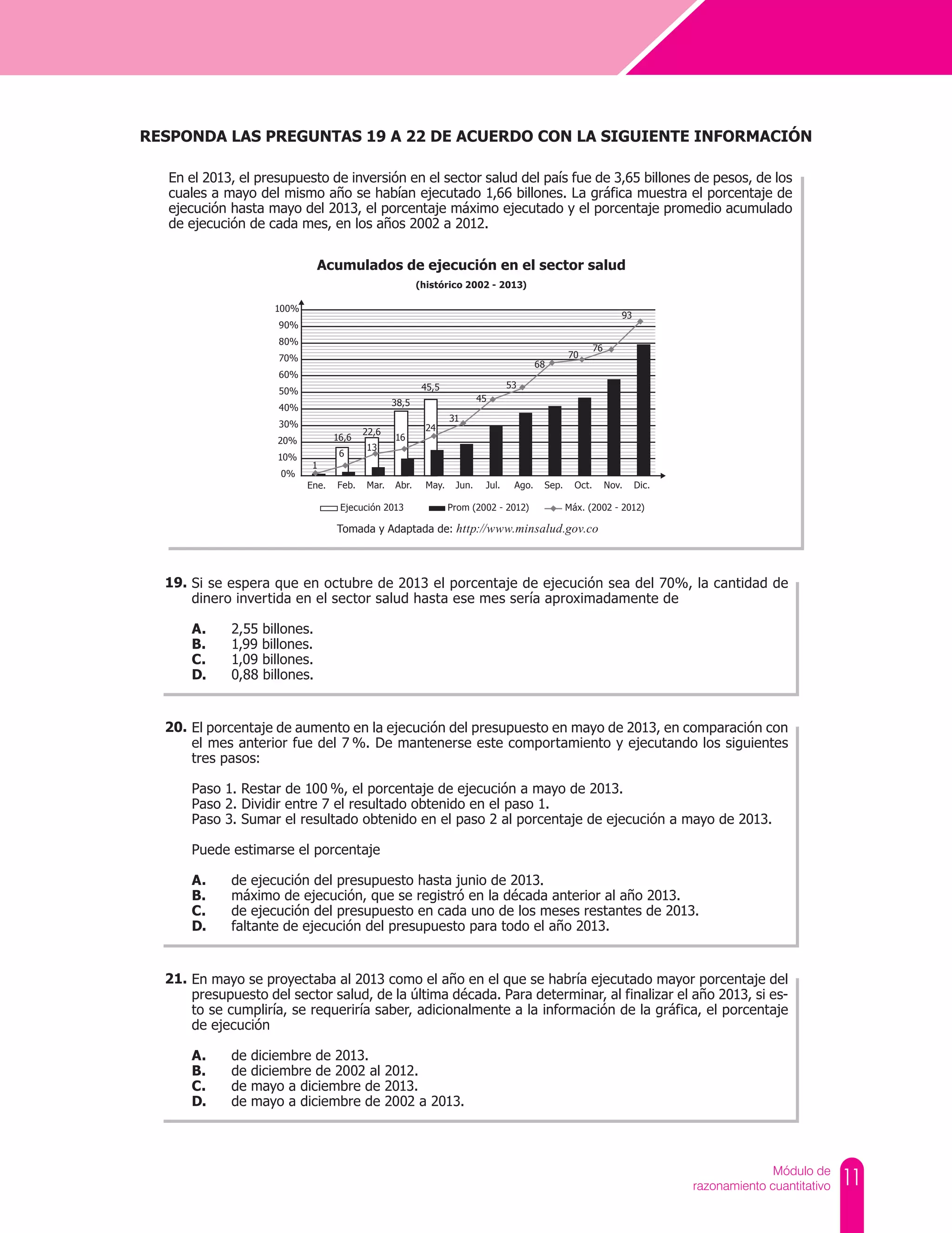 Cuadernillo de preguntas razonamiento cuantitativo tyt | PDF