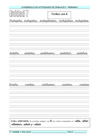 Cuadernillo lengua I | DOCX