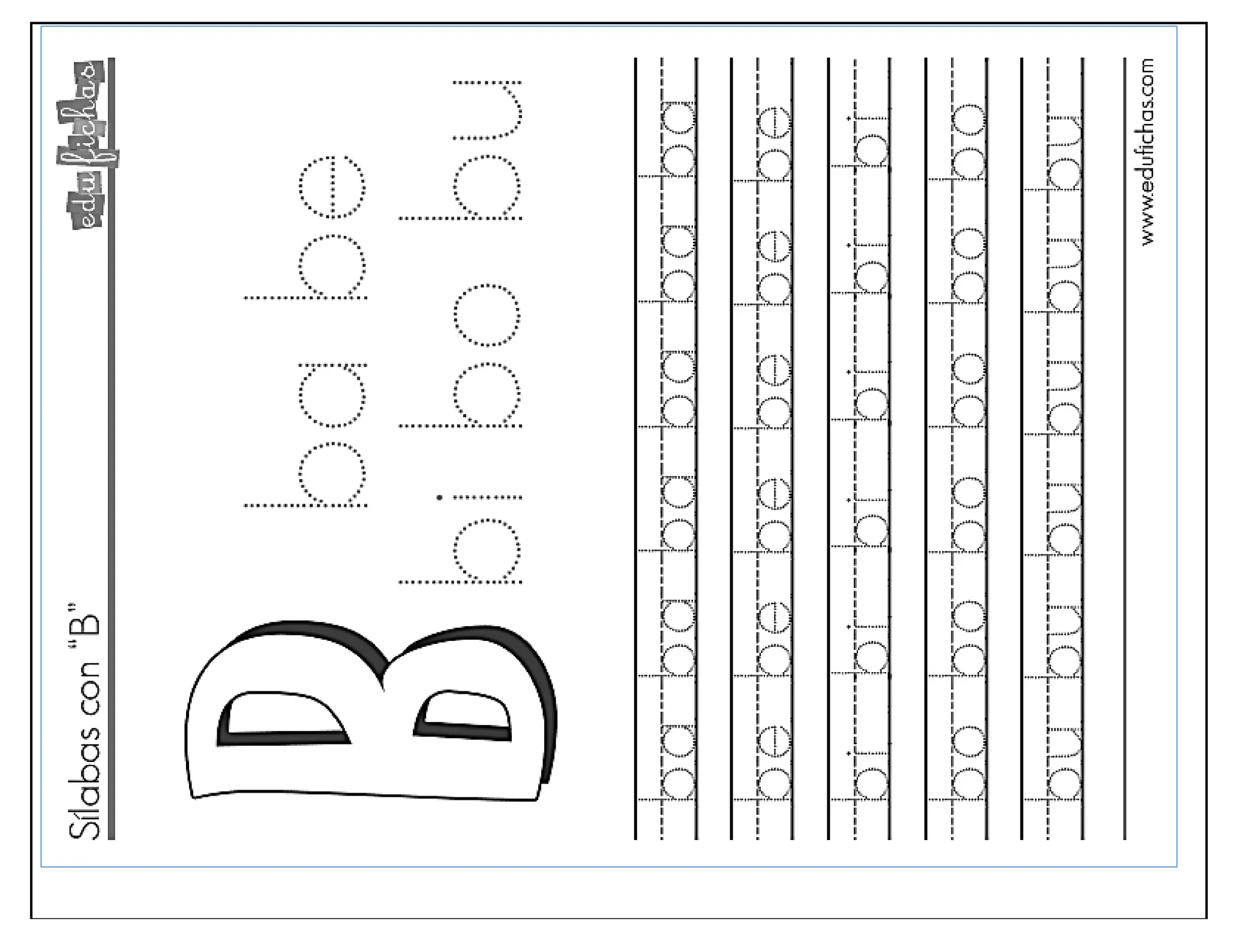 CUADERNILLO DE APOYO PARA LA LECTOESCRITURA LETRA Bb | PDF