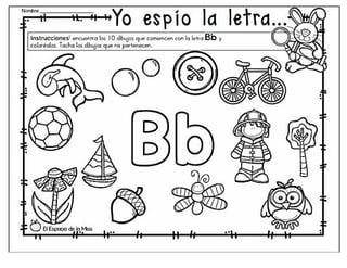 CUADERNILLO DE APOYO PARA LA LECTOESCRITURA LETRA Bb | PPT