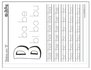 CUADERNILLO DE APOYO PARA LA LECTOESCRITURA LETRA Bb | PPT