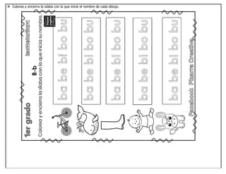 CUADERNILLO DE APOYO PARA LA LECTOESCRITURA LETRA Bb | PPT