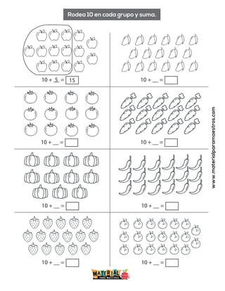 Hojas De Trabajo De Conteo De Primer Grado