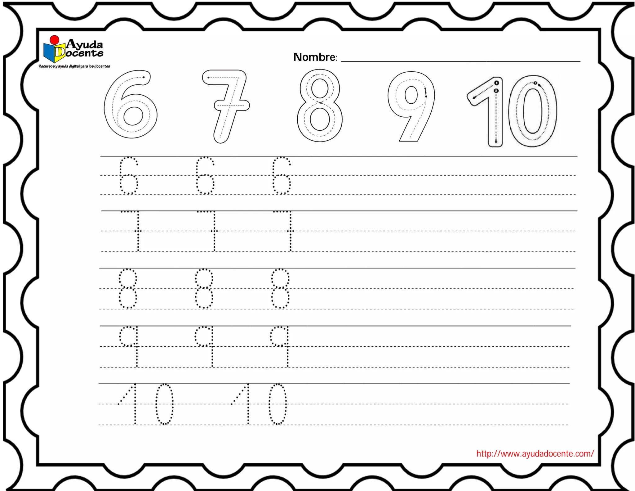 Cuadernillo mis primeros numeros | PDF