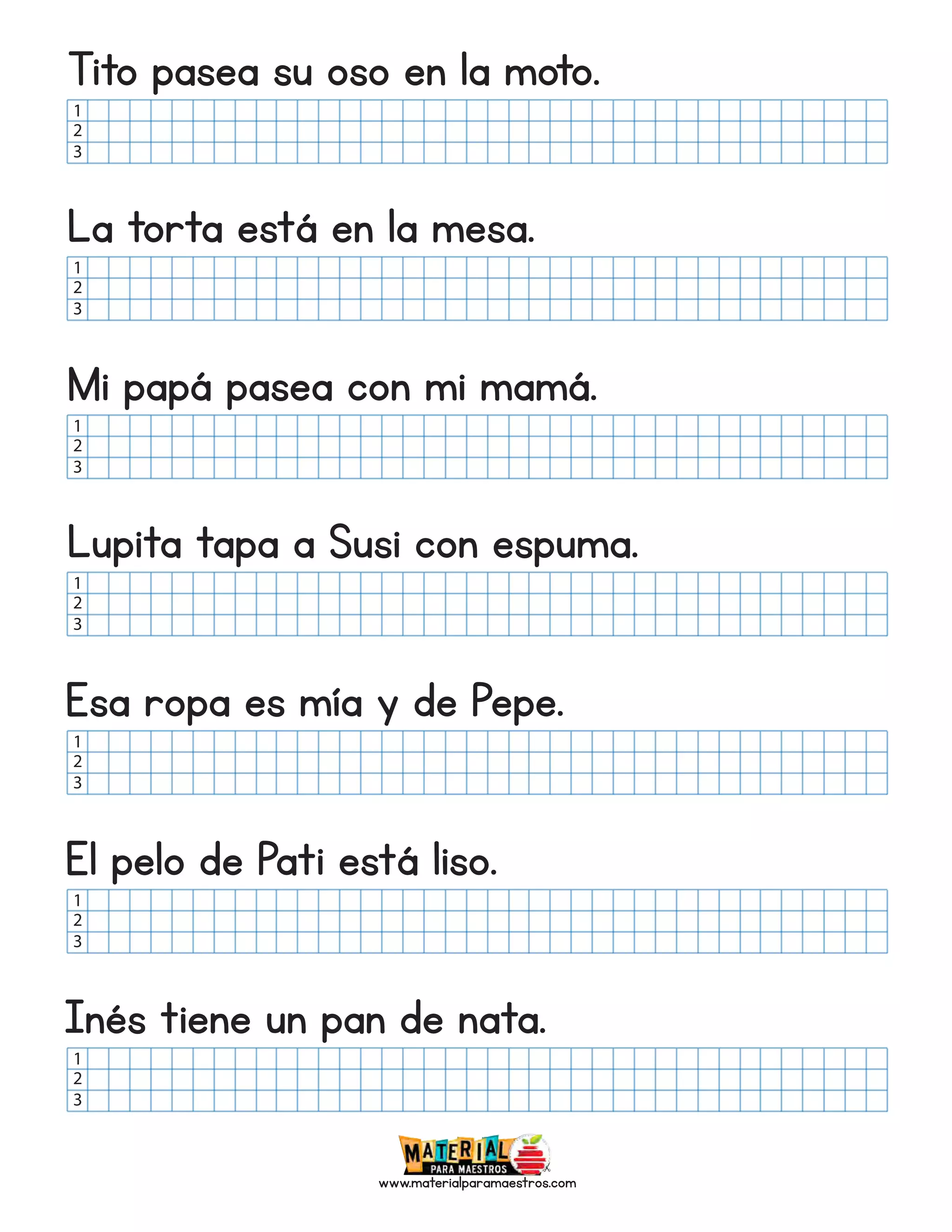 Hoja De Trabajo Sobre La Estructura De Oraciones Variadas Oraciones